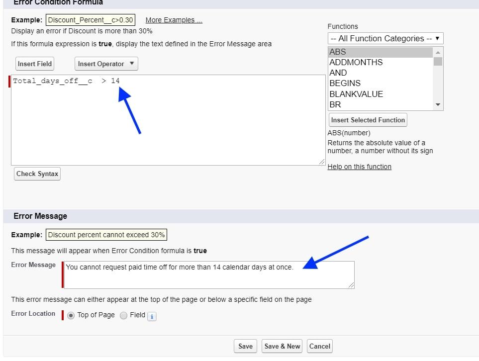Setting Salesforce Validation Rules (Updated 2024) | Onilab Blog