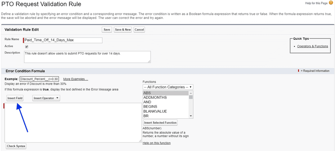 Setting Salesforce Validation Rules (Updated 2024) | Onilab Blog