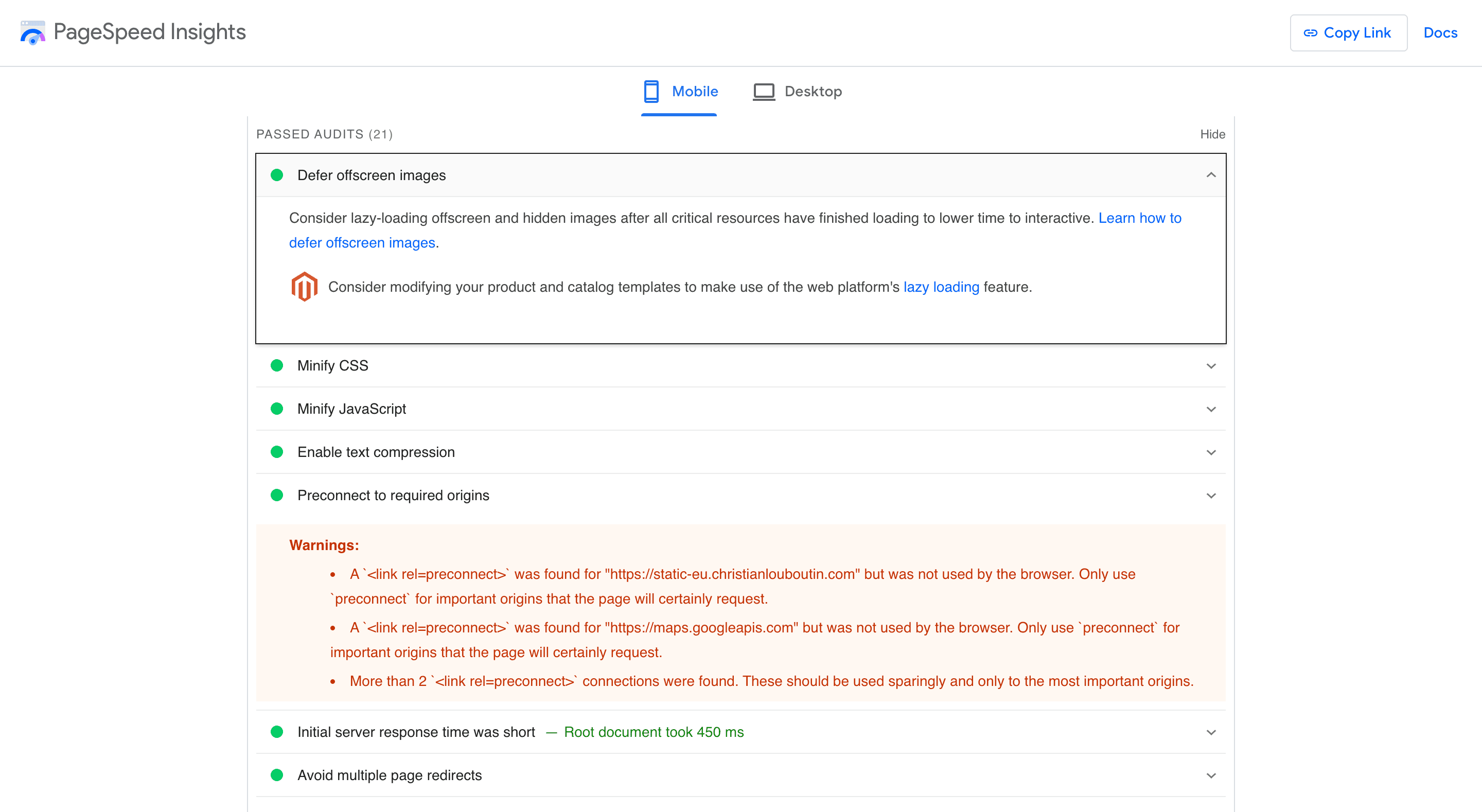 Magento Google PageSpeed Insights Optimization | Onilab Blog