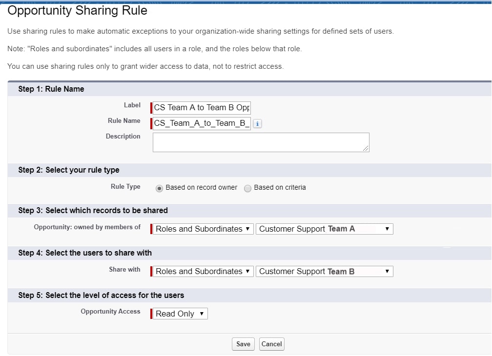 Sharing Rules in Salesforce | Onilab Blog
